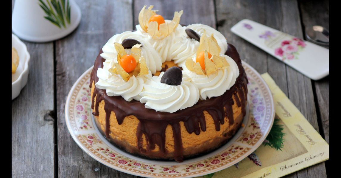 Reteta Cheesecake cu dovleac si rom by Lauras Sweets