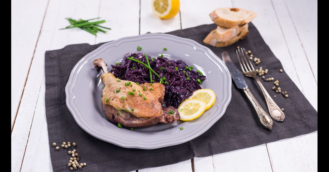 Reteta Pulpe de rata cu varza rosie