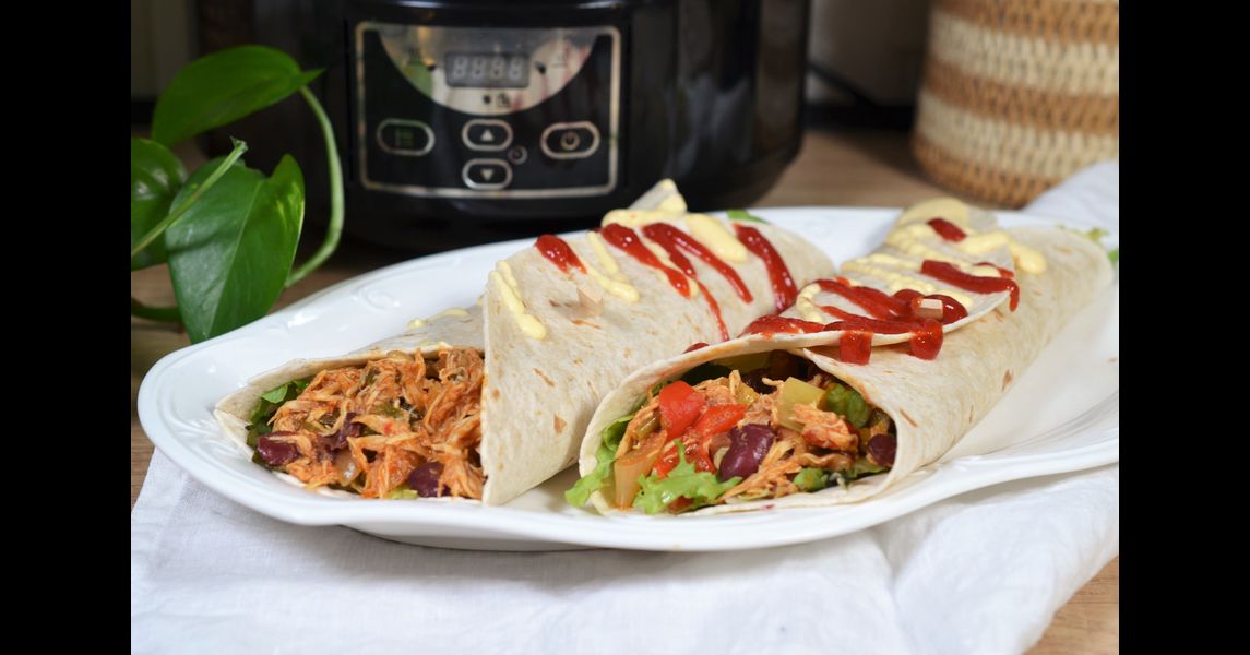Rețetă tortilla wrap cu pui gătit lent la Slow cooker Crockpot by Teos ...