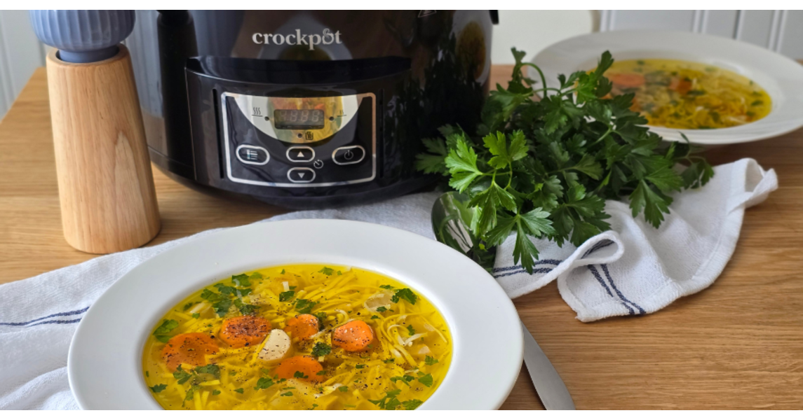 Rețetă supă de pui la slow cooker 4.7L Digital Crock-Pot
